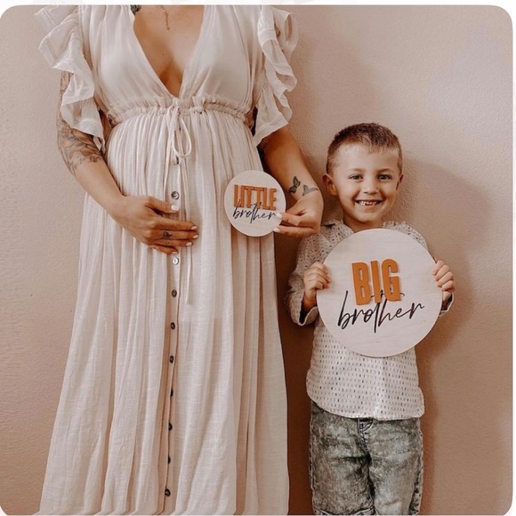 Other | Big Brother Little Sister Little Brother Wooden Sibling Baby ...